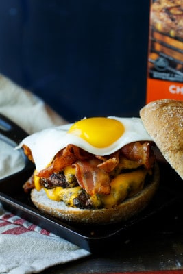 Bacon, Egg, and Cheese Breakfast Burger - Shared Appetite