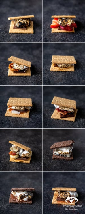 DIY S'MORES BAR PARTY with 10 Creative S'mores - Shared Appetite