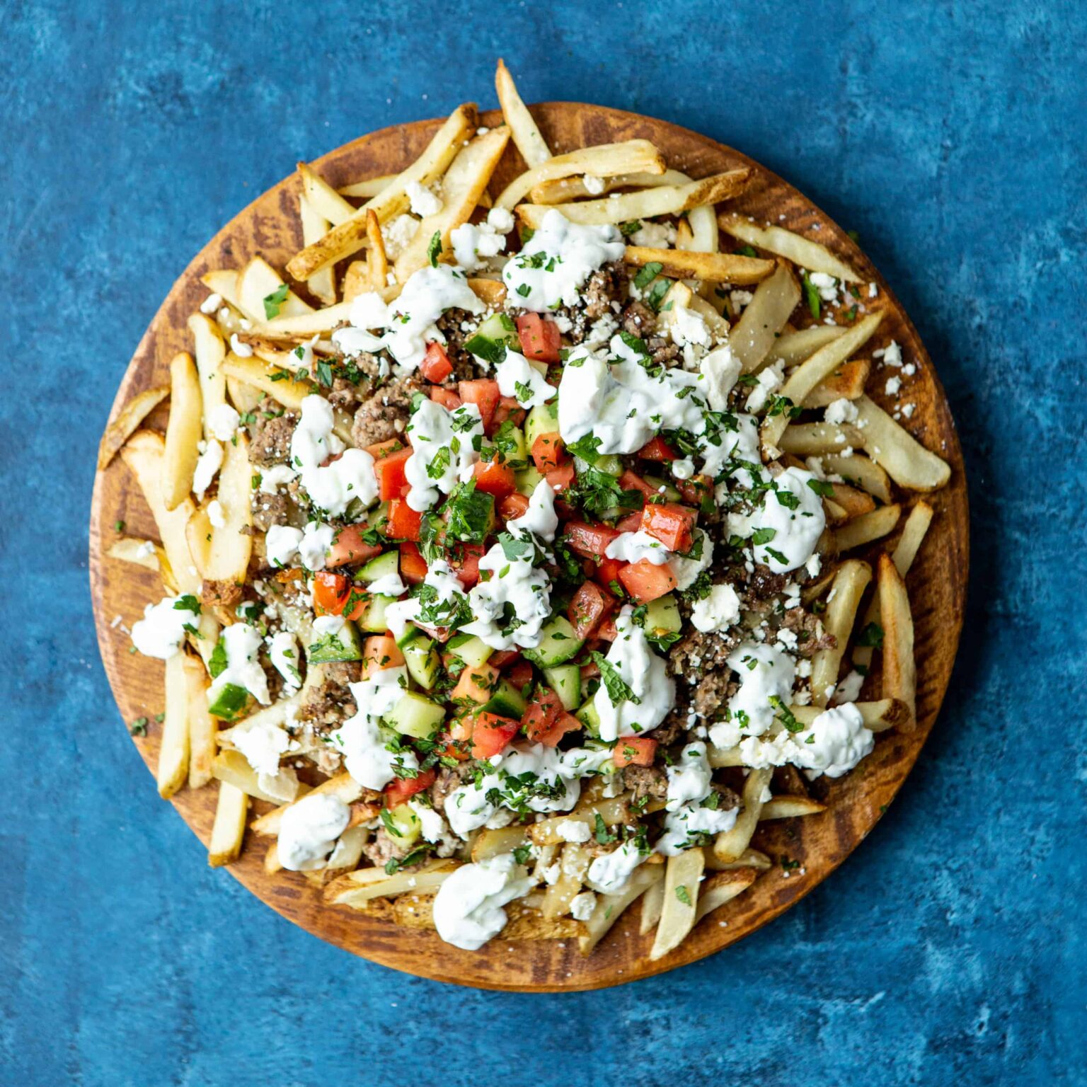 Loaded Mediterranean Lamb Fries - Shared Appetite