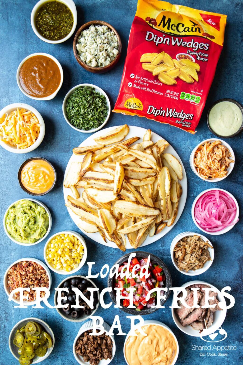 DIY Loaded French Fries Bar - Shared Appetite
