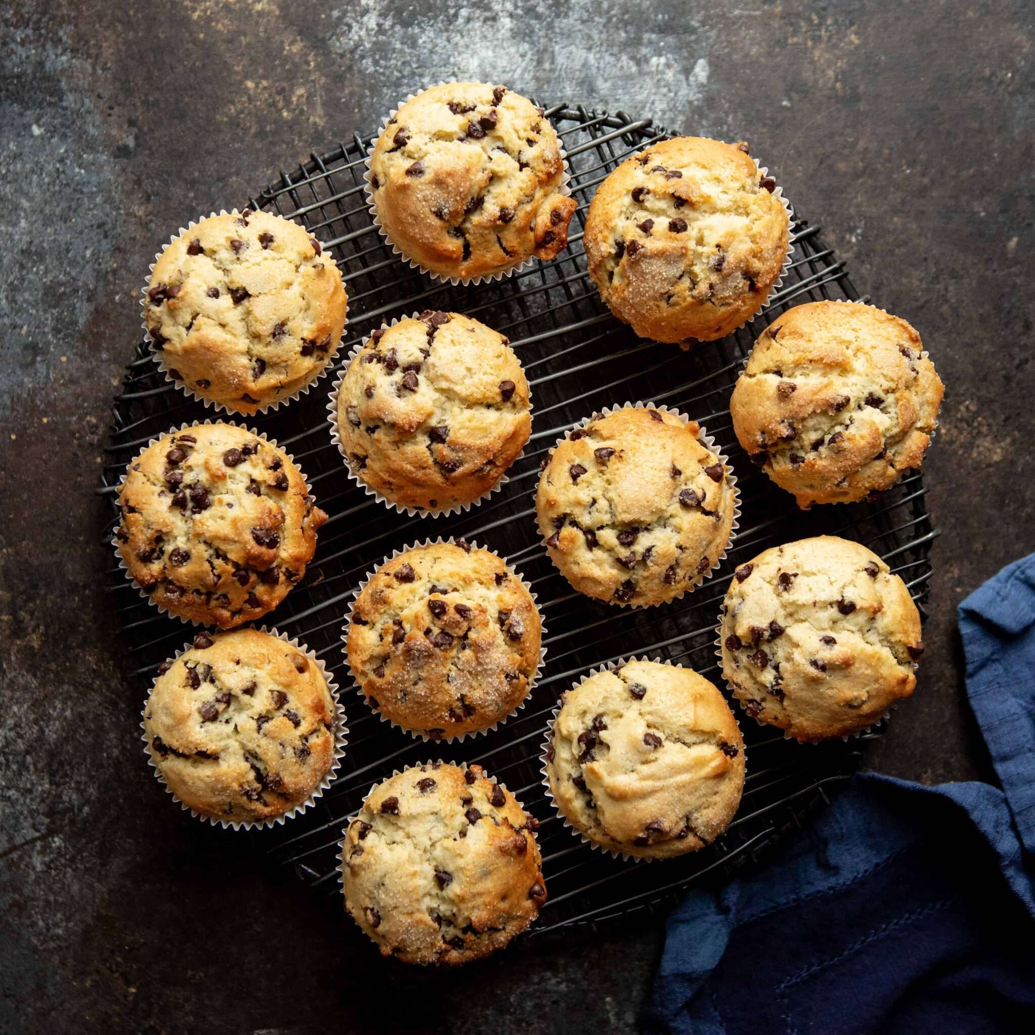 Quick and Easy Chocolate Chip Muffins - Shared Appetite